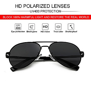 JOVAKIT Kids Small Polarized Aviator Sunglasses for Girls and Boys Age 4-16 (Black/Grey)