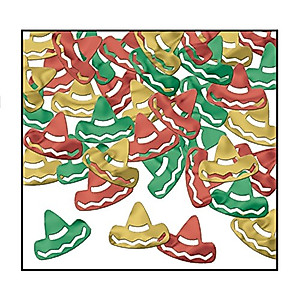 Beistle Metallic Plastic Fiesta Sombrero Confetti Cinco De Mayo Mexican Theme Table Party Decorations Supplies