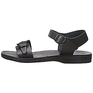 Jerusalem Sandals The Original - Leather Adjustable Buckle Sandal - Black