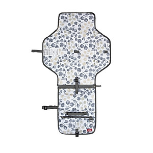 Nuby Portable Baby Changing Pad Station, Quick Wipe Clean Changing Mat with Built-in Pillow, Floral Print