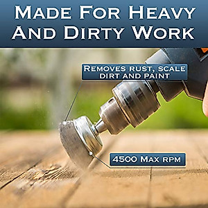 eHomeA2Z Wire Wheel Steel Brush Cup 6 Pcs for Drill 1/4 Inch Arbor (6 Pcs) Abrasive for Cleaning Stripping Rotary Metal Power Drill Paint Rust Removal, for Power Drill Attachment