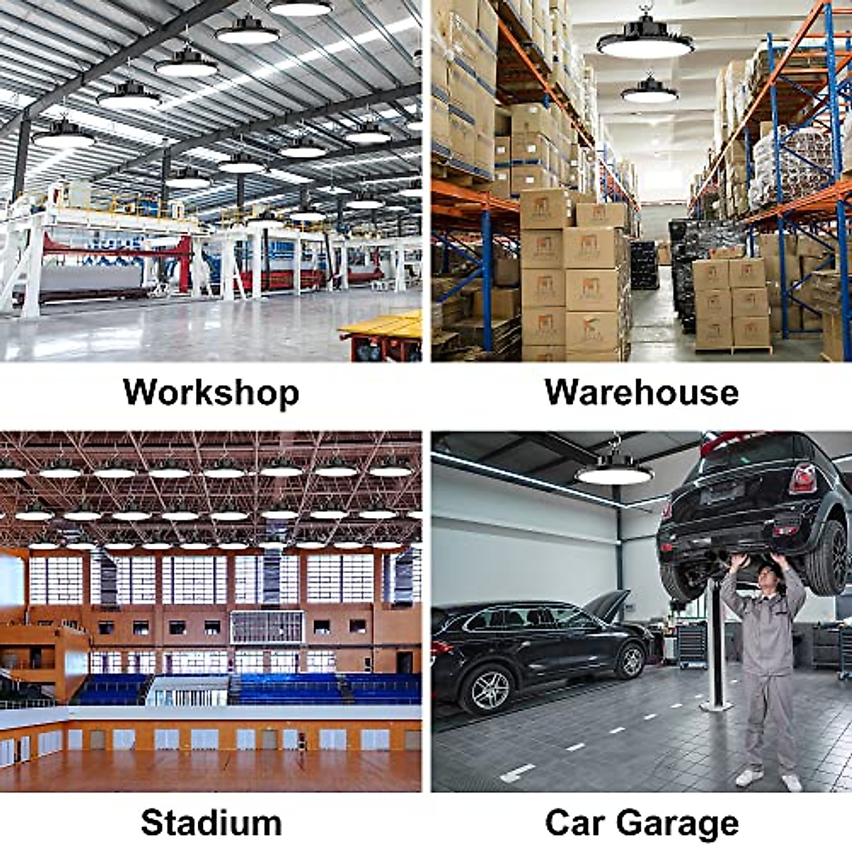 kelinvmi 150W LED Shop Light Dimmable, 22500lm High Brightness LED Garage Light, 5000K 0-10V Dimmable Bay Light, 85-265V High Power LED Lights for Warehouse,Factory,Gym,Garage,Workshop.(150)