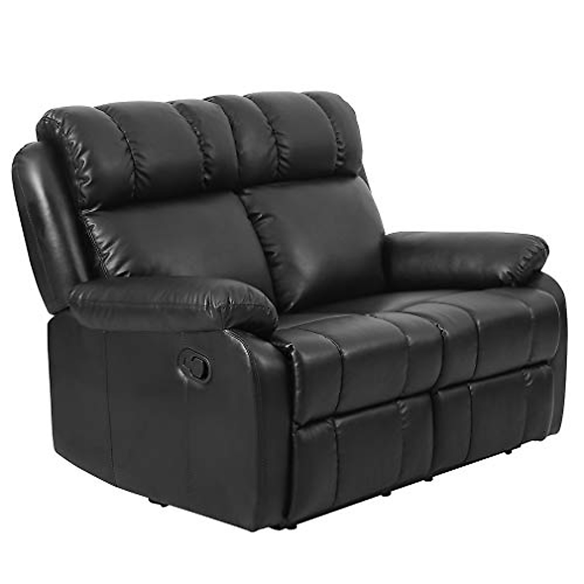 BestMassage Recliner Sofa for Living Room loveseat Sofa Couch PU Leather Sofa Recliner Couch Manual Reclining Sofa for Home Furniture