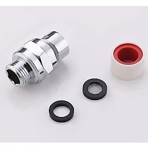 BENLIUDH Shower Connector Ball Joint, Chrome Shower Head Swivel Ball Adapter Adjustable Shower Parts Universal Connector Joint (052005)