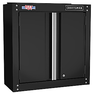CRAFTSMAN Metal Garage Storage Cabinet, Wall Cabinet, 28 Inch (CMST22800BK)