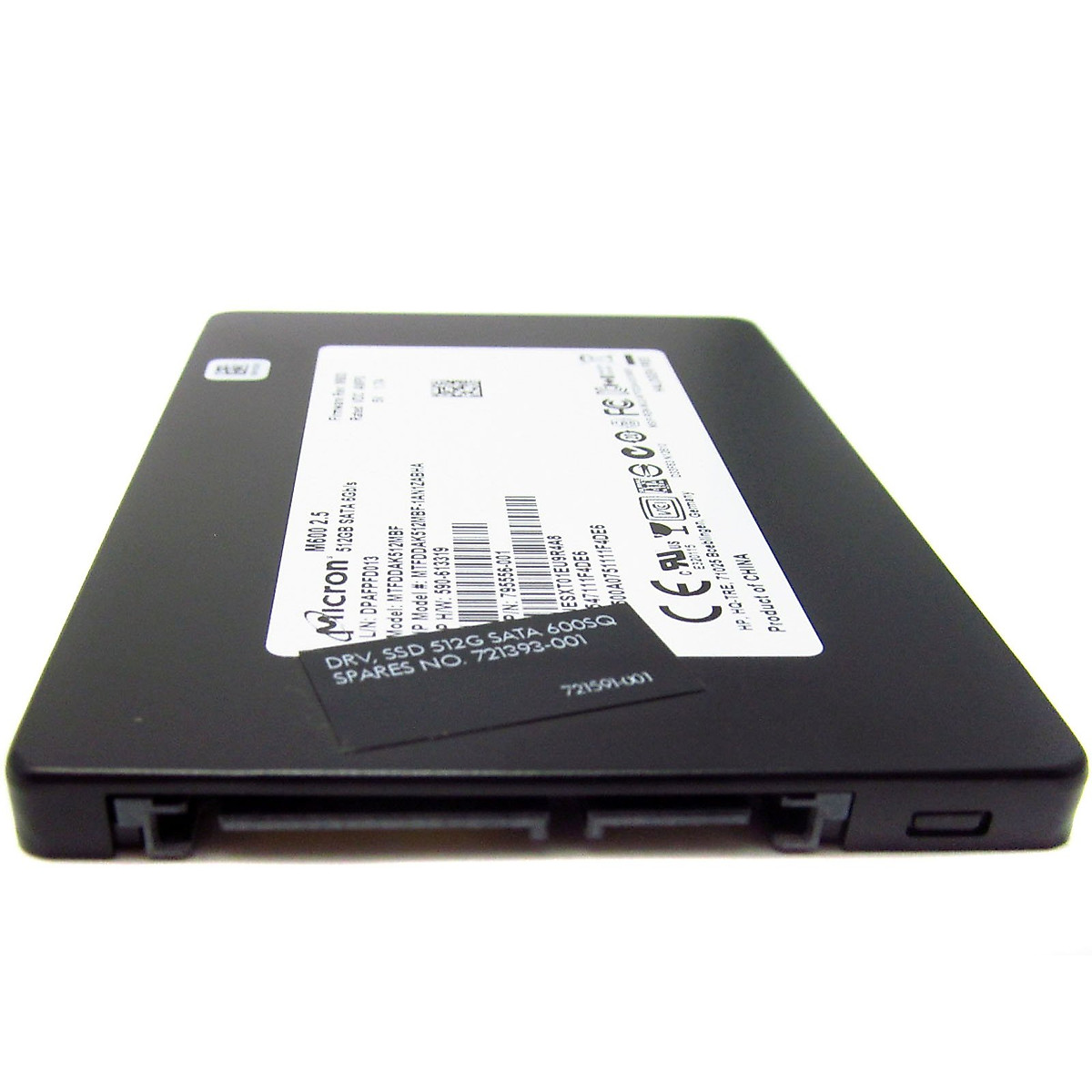 Micron M600 512GB 2.5-Inch SSD 6.0 Gb/s 5V, 0C to +70C, 560 MB/s Read, 510 MB/s Write, Random Read (4k Transfer) up to 100,000 IOPS, Micron PN: MTFDDAK512MBF-1AN12ABYY