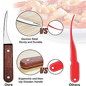 3 Pcs Shrimp Deveiner Tool Shrimp Cleaner, ShrimpThread Knife Shrimp Deveining Tool，Shrimp Peeler Set, Toad Fish Shrimp Cleaner Shrimp Peeler
