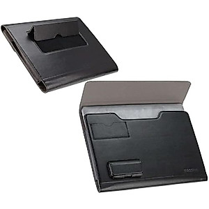Broonel Black Leather Folio Case - Compatible with ASUS Chromebook C204 11.6" / ASUS Chromebook Flip C214 11.6"