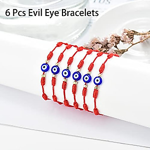 Tarsus 7 Knots Kabbalah Red String Bracelet Protection Evil Eye Bracelets for Women Men