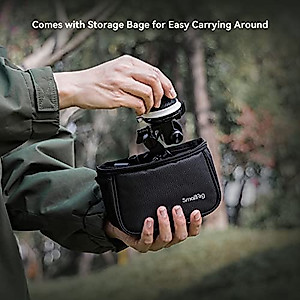 SmallRig Mini Follow Focus with A/B Stops & 15mm Rod Clamp and Snap-on Gear Ring Belt for DLSRs and Mirrorless Cameras, Fits Different Diameter Lenses Up to 114mm - 3010