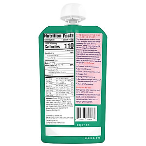 Cerebelly Organic Baby Food Pouches – 6+ Months Organic Veggie Pouches | 16 Nutrients, No Added Sugar, Non-GMO | Toddler Pouches | 4 Ounce BPA-Free Baby Pouches | White Bean Pumpkin Apple | 6 Count