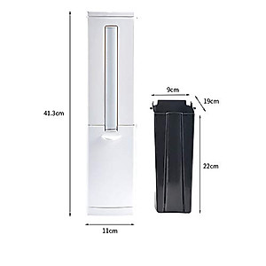 WENLII Kitchen Trash Can with Toilet Brush Set Bathroom Plastic Waste Bin Narrow Kitchen Garbage Bucket Household Cleaning Tools (Color : E)