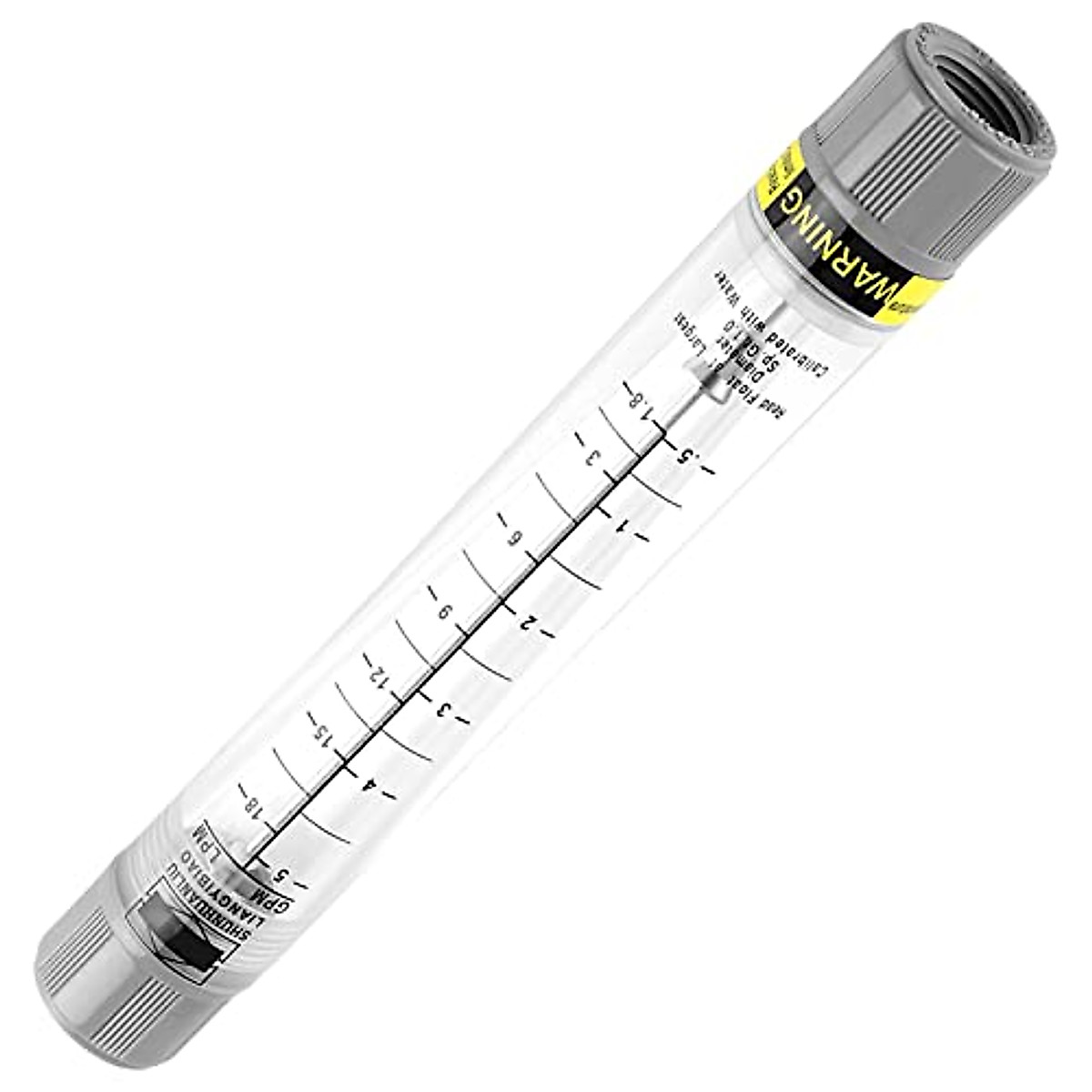 Water Flow Meter,Ozgkee Flow Meter Tube Type Flow Meter for Liquid Pipeline Flowmeter 0.5‑5 Gpm / 1.8‑18 Lpm Flow Meter Water