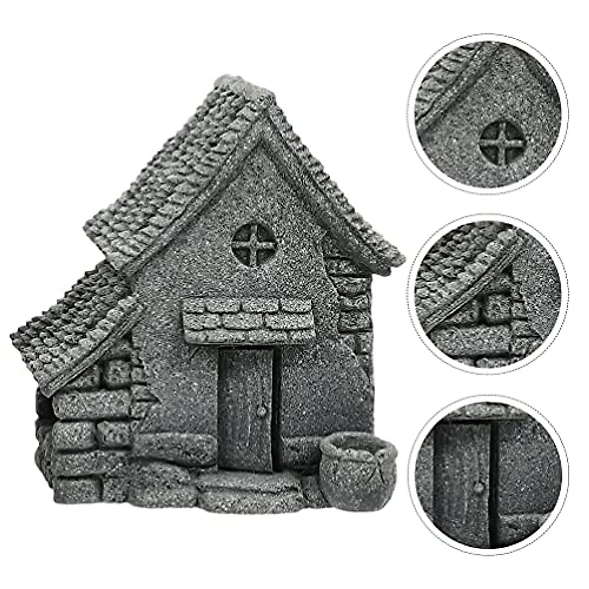 DOITOOL Miniature Pagoda Statue Micro Village Houses Zen Garden Pagoda Figurine Chinese Zen Asian Decor Bonsai Decoration Miniature Accessories