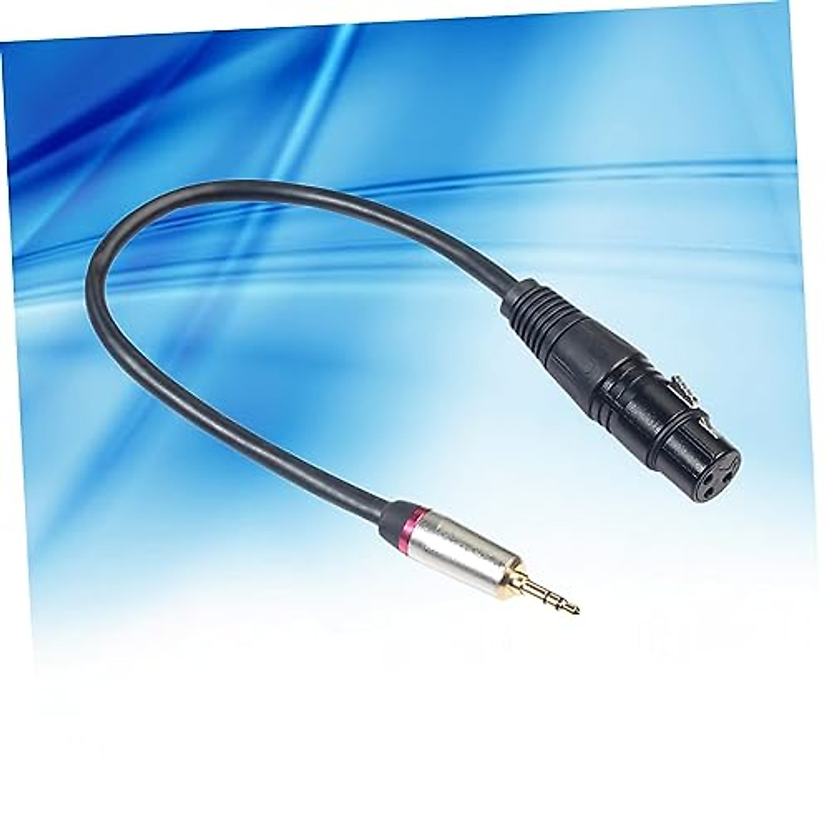 Vaguelly Stereo Headset Adapter to aux Female to Male Stereo Adapter mic Adapter Headset Converter Microphone Adapter Headphones Adapter XLR Adapter 3.5mm to XLR Cable Earphone