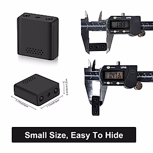 Chihod Mini Spy Camera HD 1080P Wireless Hidden Camera, Portable Small Nanny Cam with Night Vision, Motion Activated, WiFi Hidden Cam Surveillance, Tiny Camera Indoor Outdoor, Home Cameras, Phone APP