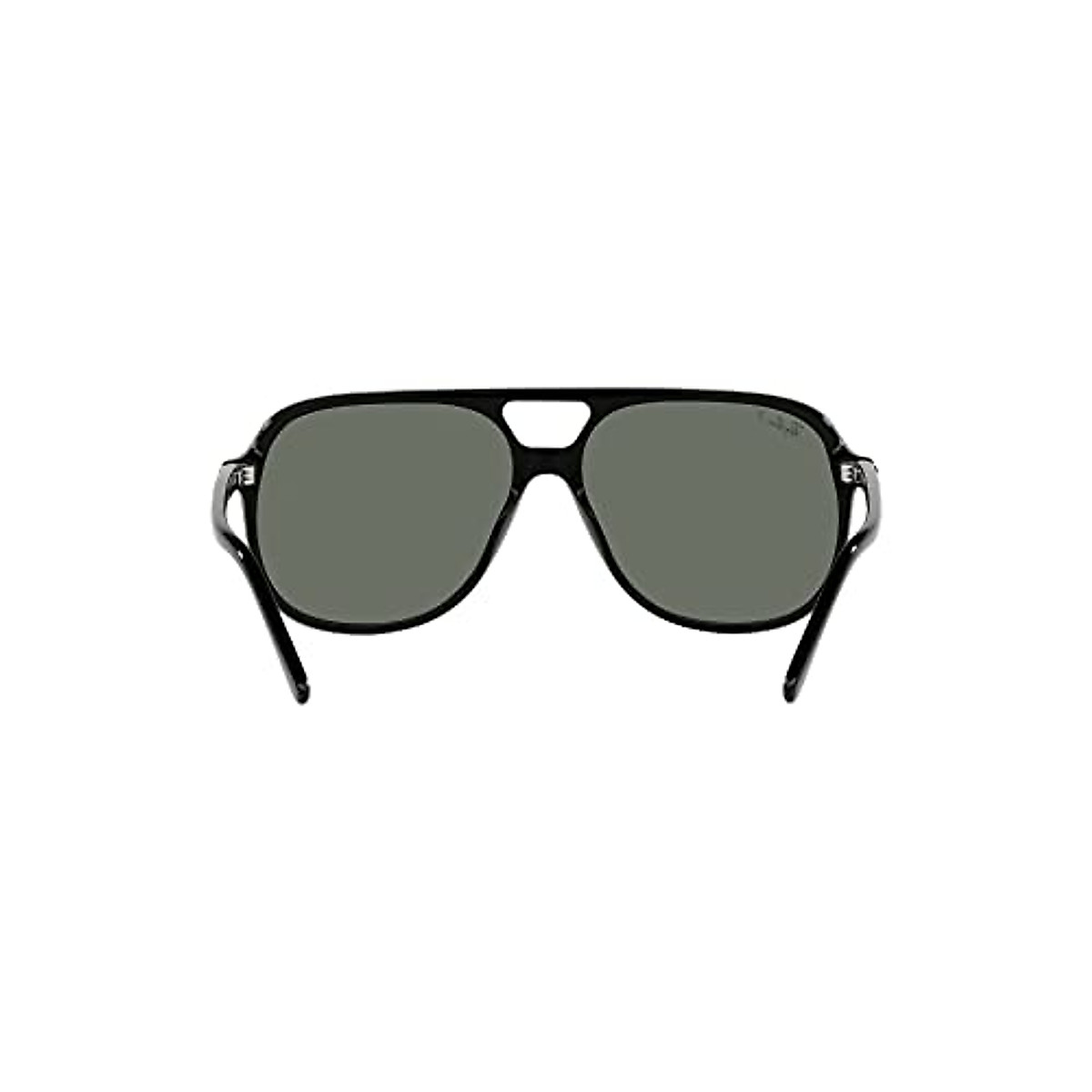 Ray-Ban RB2198 Bill Square Sunglasses, Black/Polarized Green, 60 mm