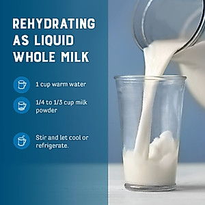 Judee's Whole Milk Powder - Non-GMO, Hormone-Free, Gluten & Nut-Free - Shelf Stable, Travel Ready - Made in USA, 2.5 lb