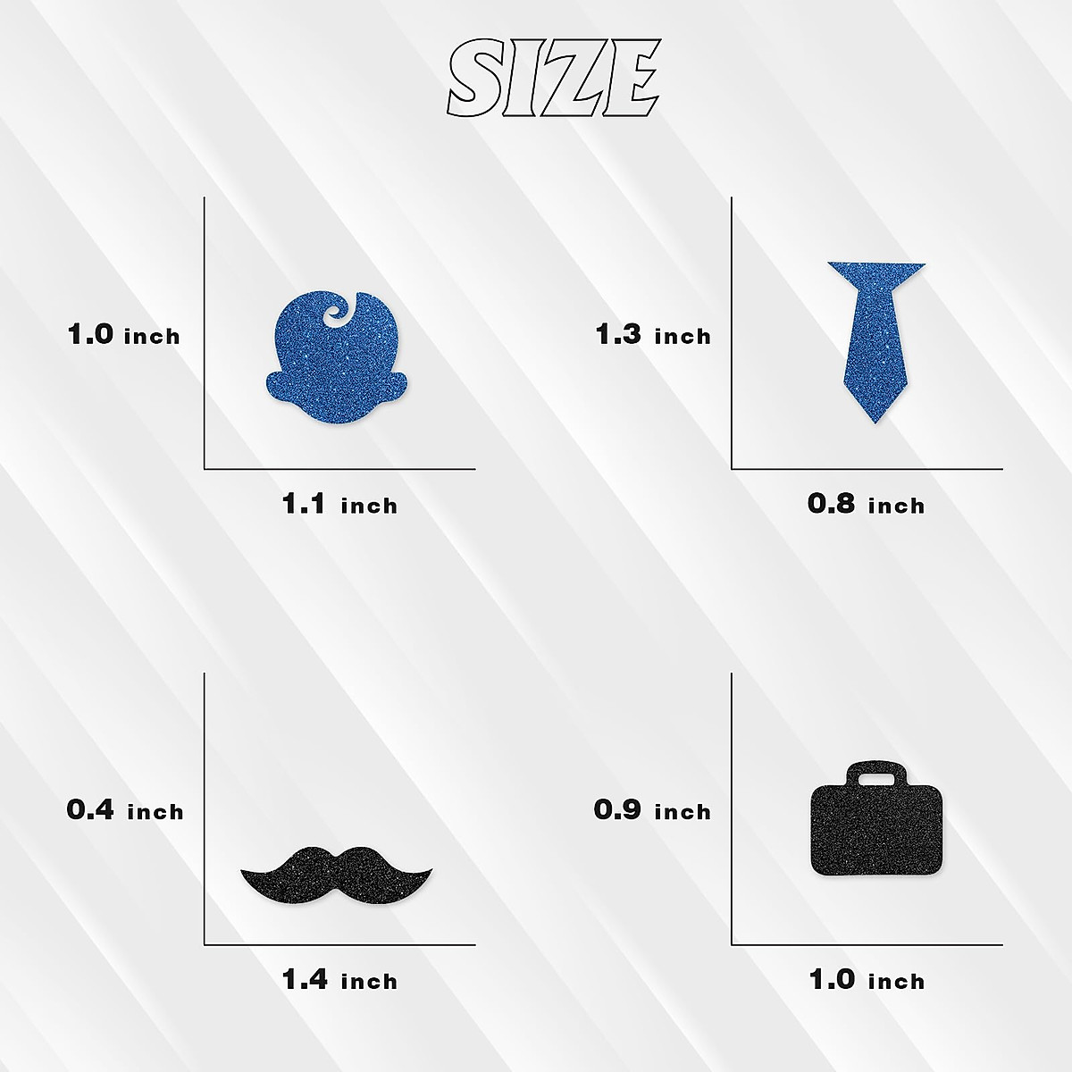 Helewilk Boss Baby Confetti/Boys 1st Birthday Party Decoration/Baby Shower Table Decor for Boys/Gender Reveal Party Scatters Confetti / 120 Pcs