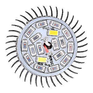 Zerone LED Grow Light Bulb, Plant Flower Hydroponic Bulb Full Spectrum E27/E14/GU10 85-265V 18W 18 LED Halogen Lamp Replacement, Pack of 2(GU10)