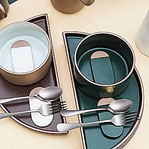 OLAT 12-Piece Teaspoons Pack, Food-Grade Stainless Steel Dessert Spoon Set of 12 (Silver 6.7 Inches)