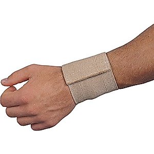 Flex Aid Wrist Support Wrap- Elastic Support with Loop- Wrist Brace for Carpal Tunnel, Arthritis, Tendonitis, Exercise, Weight Lifting, Calisthenics and More- One Size