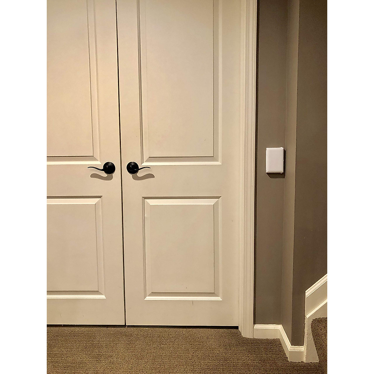 Child Be Safe, Baby Toddler Pet Resistant Electrical Safety Cover Guard for Home and Business, Made in USA, Traditional Standard Toggle Light Switch (White, Single Unit)