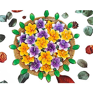 JAKAPAN Lily Petals Shape Flower Floating Candles Home Décor Wedding Receptions Baby Showers Birthday Party Supplies and Wedding Favor (Lily)