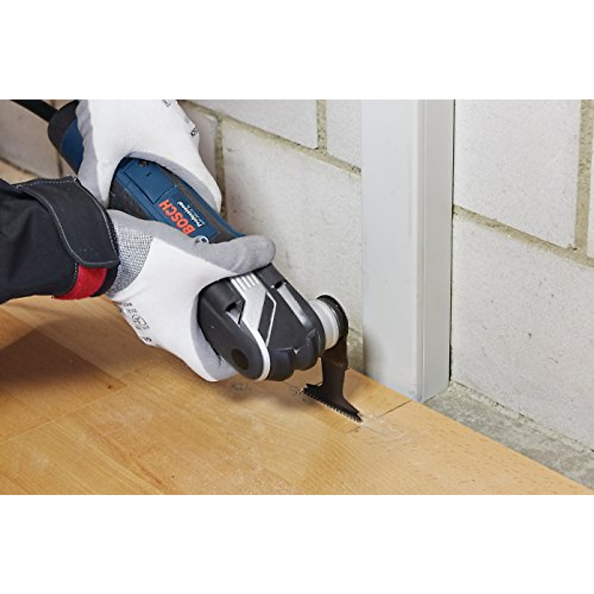 BOSCH OSL006 5-Piece Starlock Oscillating Multi Tool Assorted Set Blades for Mixed Applications in Metal, Wood and Other General Purpose Materials with Included Pouch