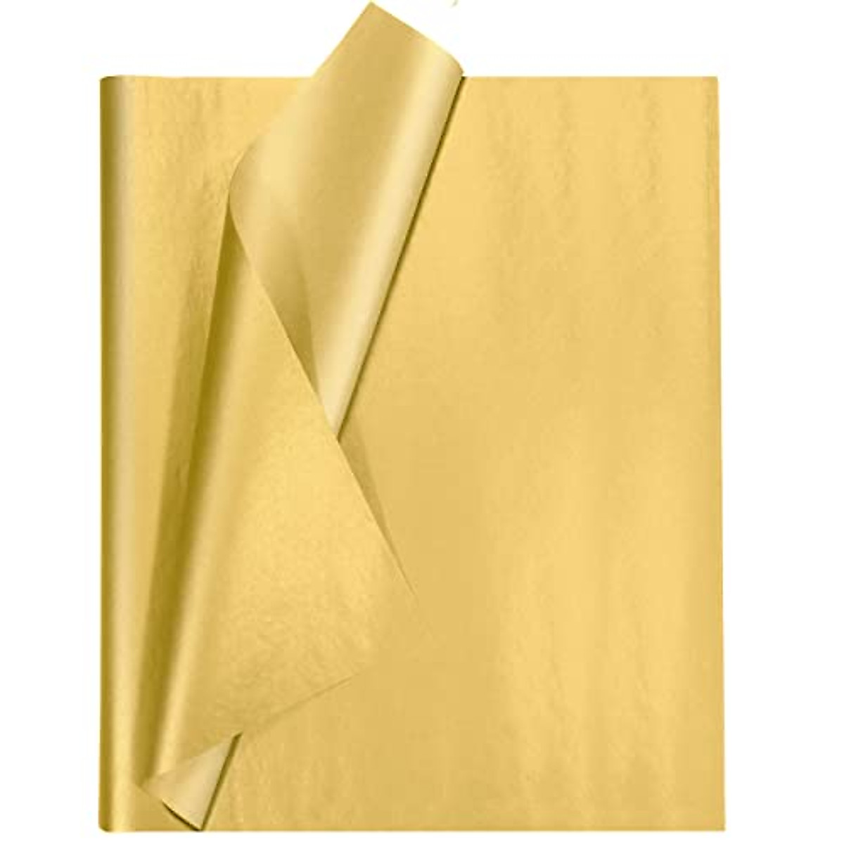 Gold Tissue Paper for Packaging - Undemouc 110 Sheets of Gold Wrapping Tissue Paper Bulk for DIY Artworks Flower Decoration (12 x 20 Inch)