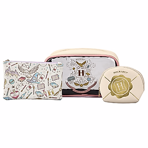 Harry Potter Hogwarts Crest 3-Piece Travel Toiletry Set