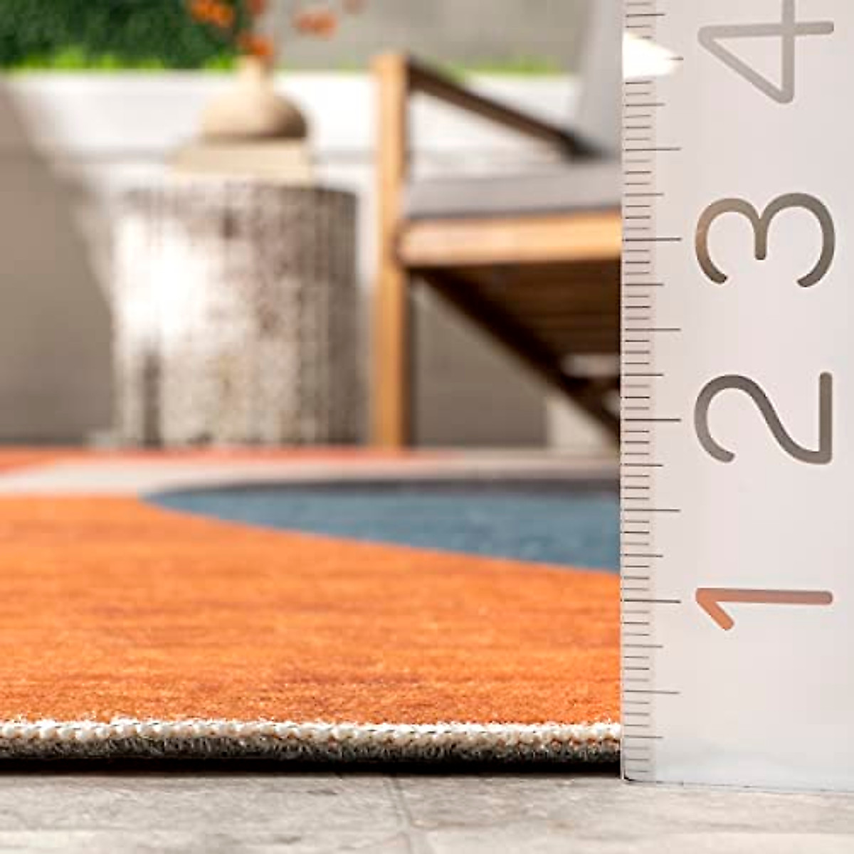 nuLOOM Lizzy Modern Machine Washable Indoor/Outdoor Area Rug, 8' x 10', Multicolor