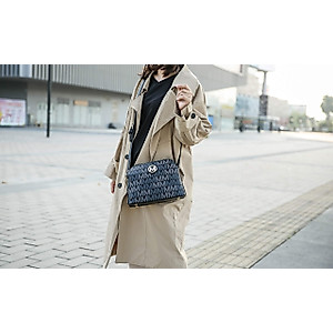 MKF Crossbody bag for women - Removable Adjustable Strap - Vegan leather Crossover Designer messenger Purse White