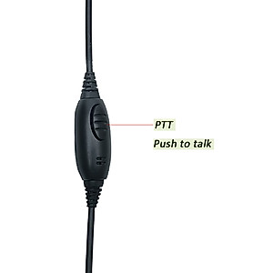 BVMAG Overhead Headset with Boom Mic for Walkie Talkie for Baofeng uv-5r bf888s Kenwood tk3300 H-777S RT19 RT22S pxton Wouxun Two Way Radio