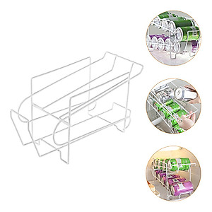 Soda Can Dispenser for Refrigerator:Stackable Can Holder Dispenser Beverage Holder Plastic Refrigerator Organizer Bins for Pantry, Freezer, Kitchen