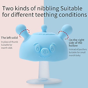 Baby Teething Toy, Teething Relief Pacifier, Baby Chew Toys for Sucking Needs