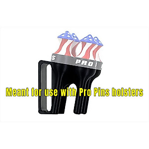 Pro Pins (4 Pack) - Archery Target Pins with Magnet Lock Technology | Best in Class Hold | Compatible with Pro Pin Holsters (Red)