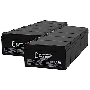 Mighty Max Battery ML3-12 12V 3.4ah UPS Replacement Battery for APC BACK-UPS ES BE350G - 10 Pack