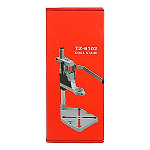 Adjustable Drill Press Stand for Drill Workbench Repair Tool Universal Bench Clamp Support Tool, Drill Press Table, Drill Stand for Hand Drill Single Hole Aluminum Base (1 Mounting Hole)