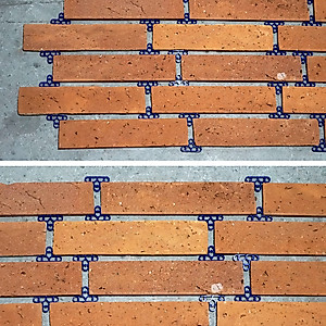 Purple Color 3/8 inch 100pcs 10mm Mortar Gap Spacer Kitchen Room Tile Spacer Bricklaying Spacer Window Glass Spacer Tile Leveling Clips Masonry Paving Slab Spacer Concrete Floor Spacer