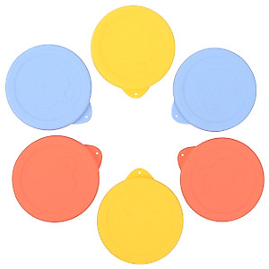 100mm Silicone Lids for Weck Jars，6 Pack Reusable Silicone Covers Replacement Lids for Weck Jars, Microwave & Dishwasher Safe, Fits Models 738, 739, 740, 741, 742, 743, 744, 745, 748, 974