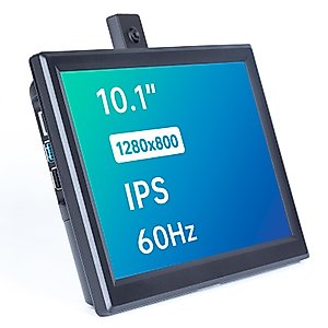 SunFounder 10.1'' Screen for Raspberry Pi Display IPS Monitor 10.1 inch Portable Laptop Monitor Resolution 1280×800 with Rear Housing Cooling Fan (This is not a Touch Screen Monitor)