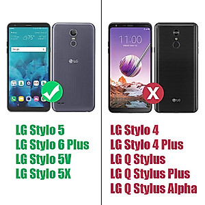 LG Stylo 5 Case,Glitter Crystal Butterfly Heart Floral Cute for Girls Women,Stylo 5 Plus/Stylus 5/LG Stylo 5V/LG Stylo 5X Case Slim Soft TPU Clear Case with Ring Stand for LG Stylo 5 (Rose Gold)