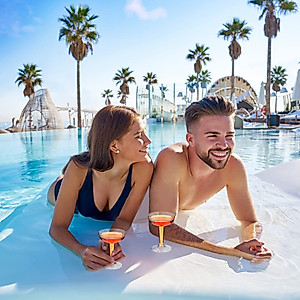 Censen 100 Pcs 4 oz Plastic Martini Glasses Cocktail Glasses Champagne Coupe Transparent Margarita Cups Gold Disposable Party Stemware for Wine Dessert Birthday Wedding(Glitter)