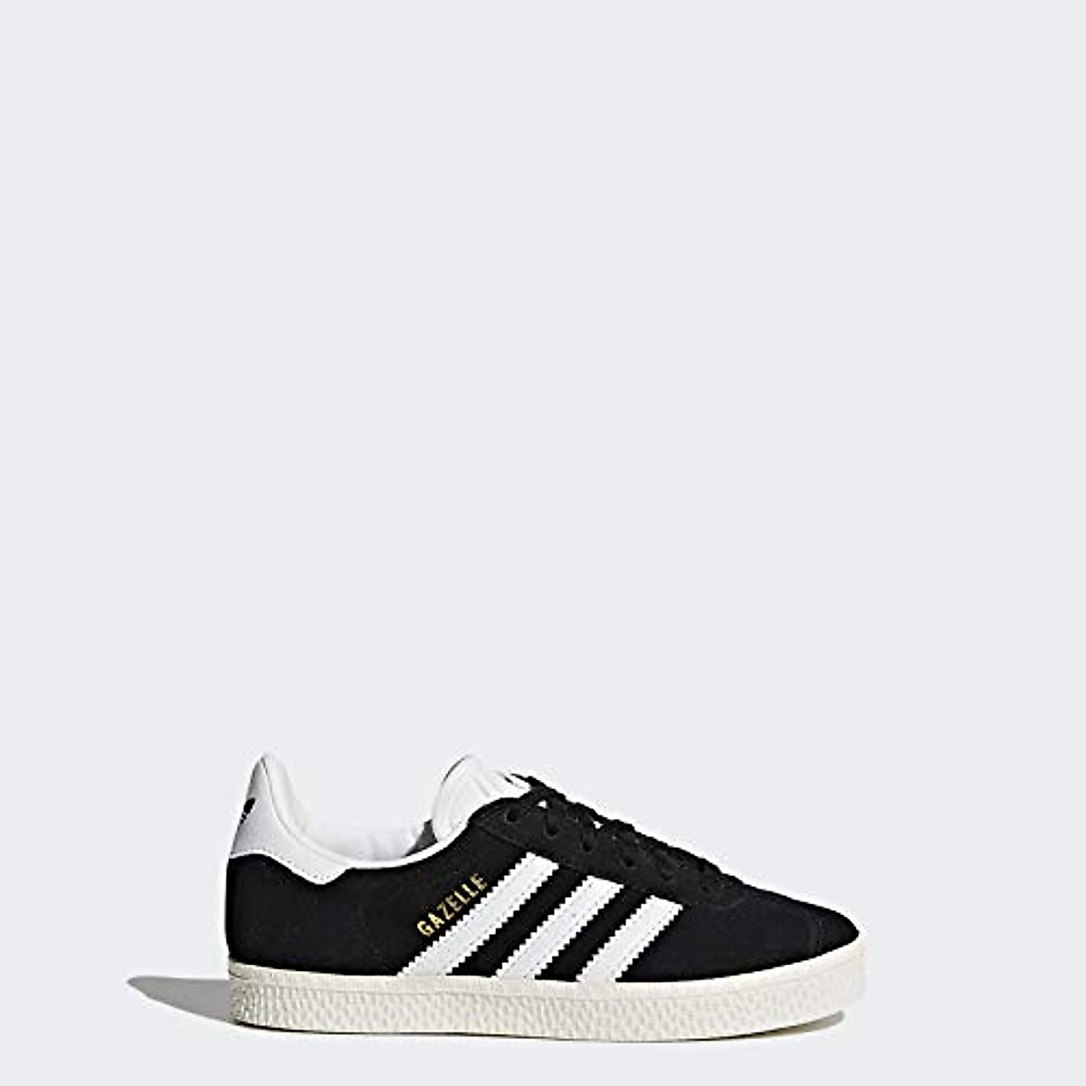 adidas Originals Kids Gazelle Black/White/Gold 11 Little Kid M