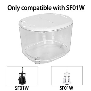 AquaFlosser Replacement Parts for Waterflosser Oral Irrigator Dental Compatible with Waterpik Sonic Fusion Portable Water Flosser SF-01W SF-01 Reservoir Gasket Valve (SF-01W White Tank)