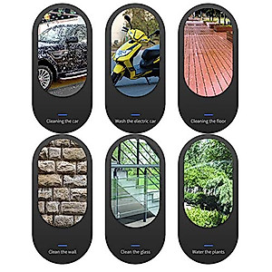 Battery Powered Pressure Washer Cordless Portable Power Cleaners Car Washer 320PSI 94PSI Garden Watering with 2000mAh Battery Hose Nozzles and Accesseries