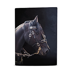 Head Case Designs Officially Licensed Simone Gatterwe Friesian Horse Art Mix Vinyl Faceplate Sticker Gaming Skin Case Cover Compatible with Sony Playstation 5 PS5 Digital Edition Console
