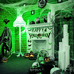 28 Pcs Halloween Garage Door Decorations Magnets Black Bats Glow in The Dark Garage Door Magnets Luminous Pumpkin Bat Automotive Magnetic Decorations Halloween Car Reflective Magnet for Party Decor