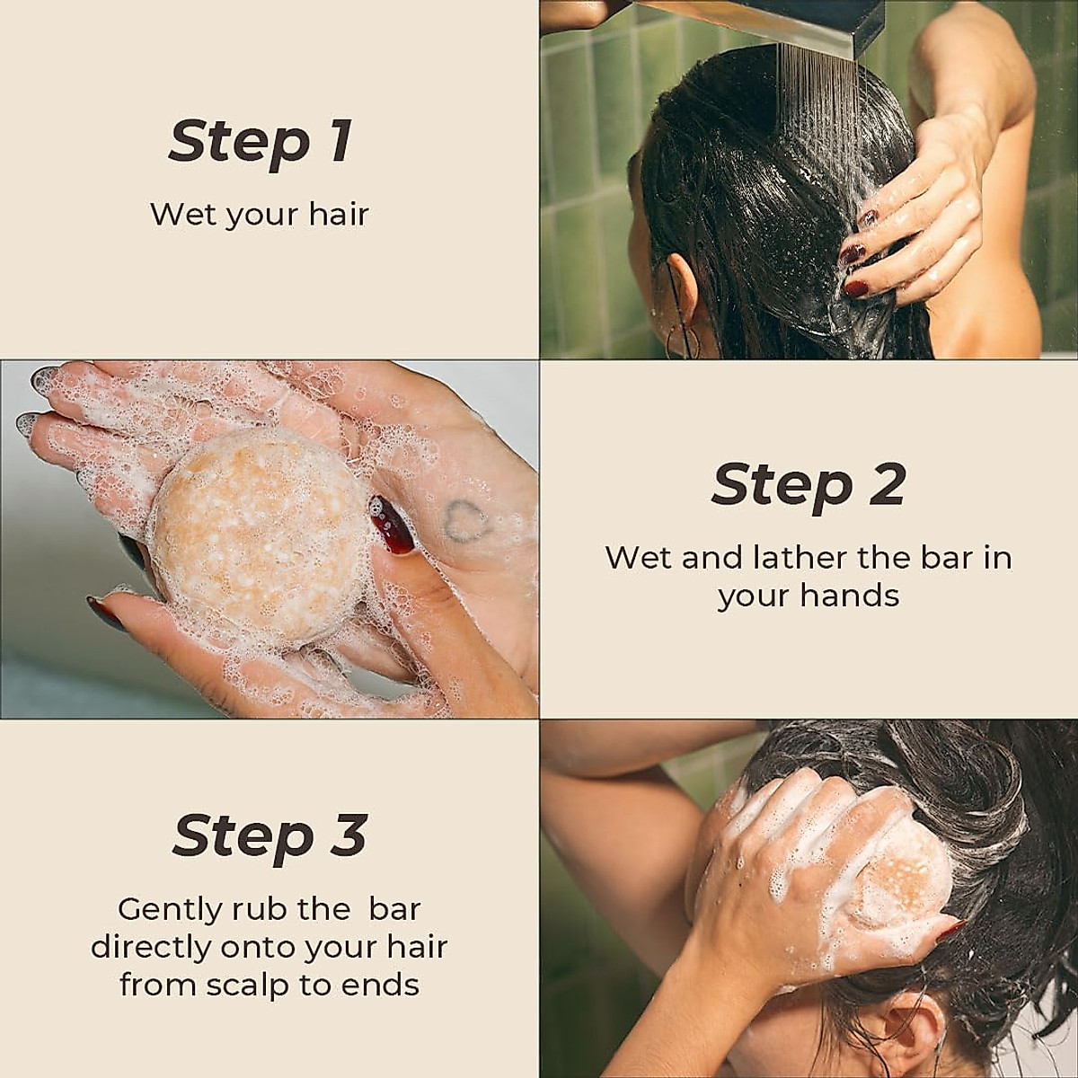 The Earthling Co. Shampoo Bar - Promote Hair Growth, Strengthen & Volumize All Hair Types - Paraben & Sulfate Free formula with Natural, Vegan Ingredients for Dry Hair (Simple Fresh, 3 oz)